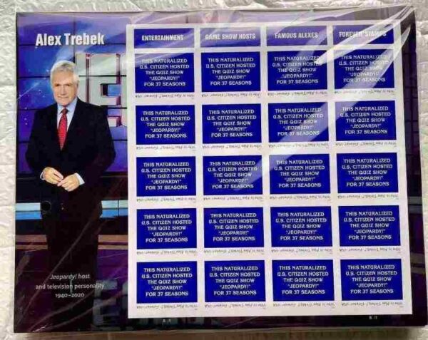 Alex Trebek 2024 – Sheet of 20 - bulkstamps us